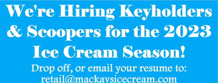 Cochrane Ice Cream at MacKay's in Historic Downtown Cochrane, Alberta